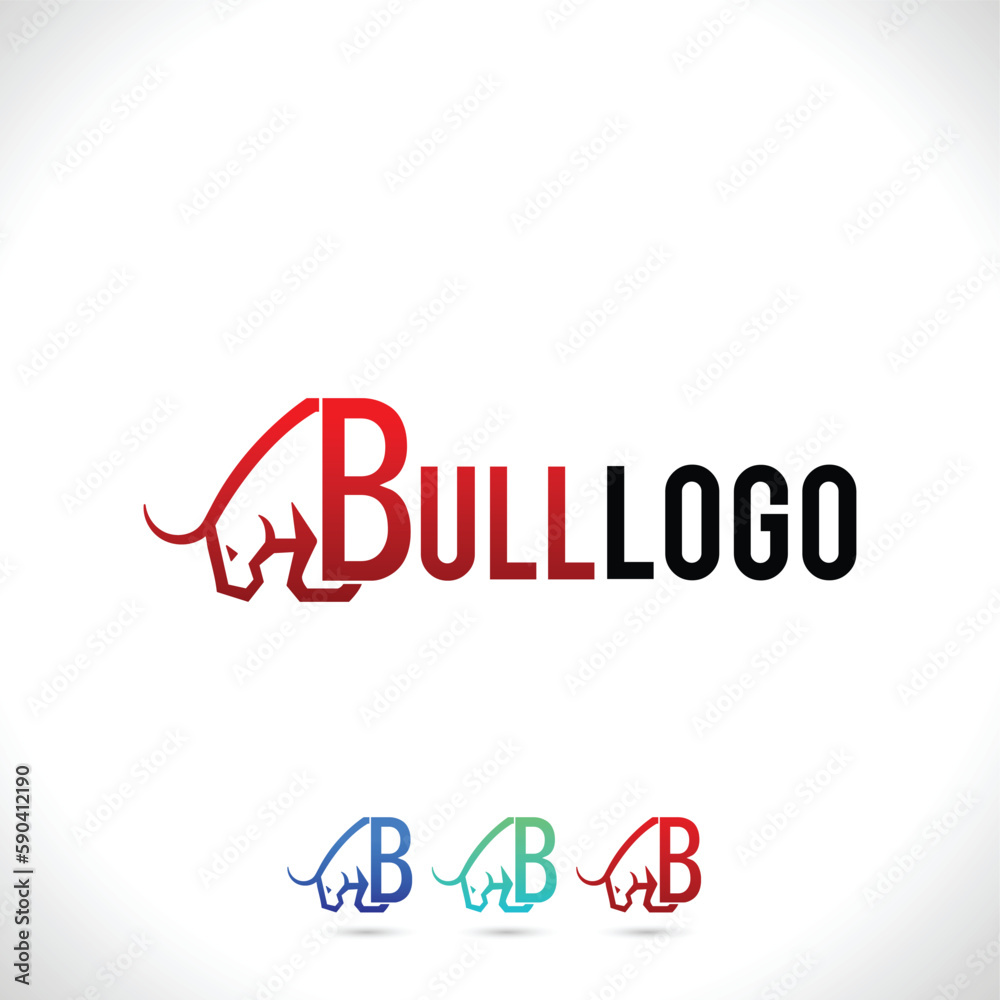 Bull Logo Design Bull Face Logo Design Bull Vector Fully Editable EPS ...