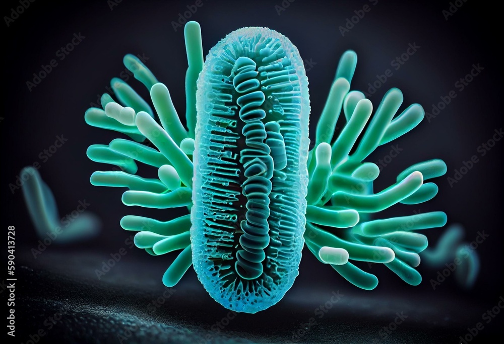 Escherichia coli bacterium, E. coli, a gram-negative rod-shaped ...