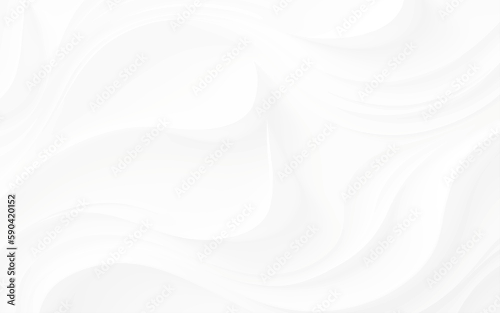White Wave Background. Abstract white wave curve on grey luxury background. Light gray and white ...