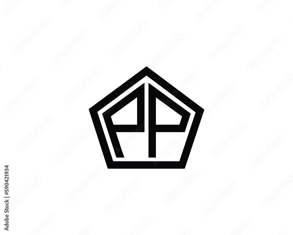 PP Logo design vector template Stock Vector | Adobe Stock