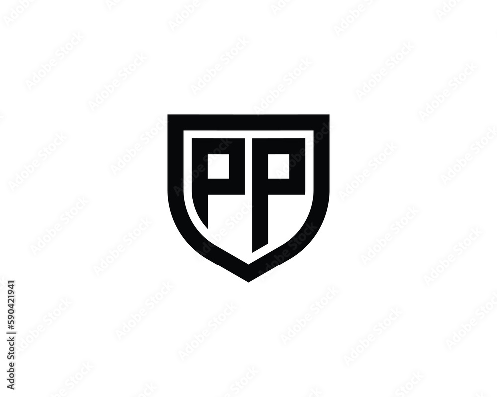 PP Logo design vector template Stock Vector | Adobe Stock