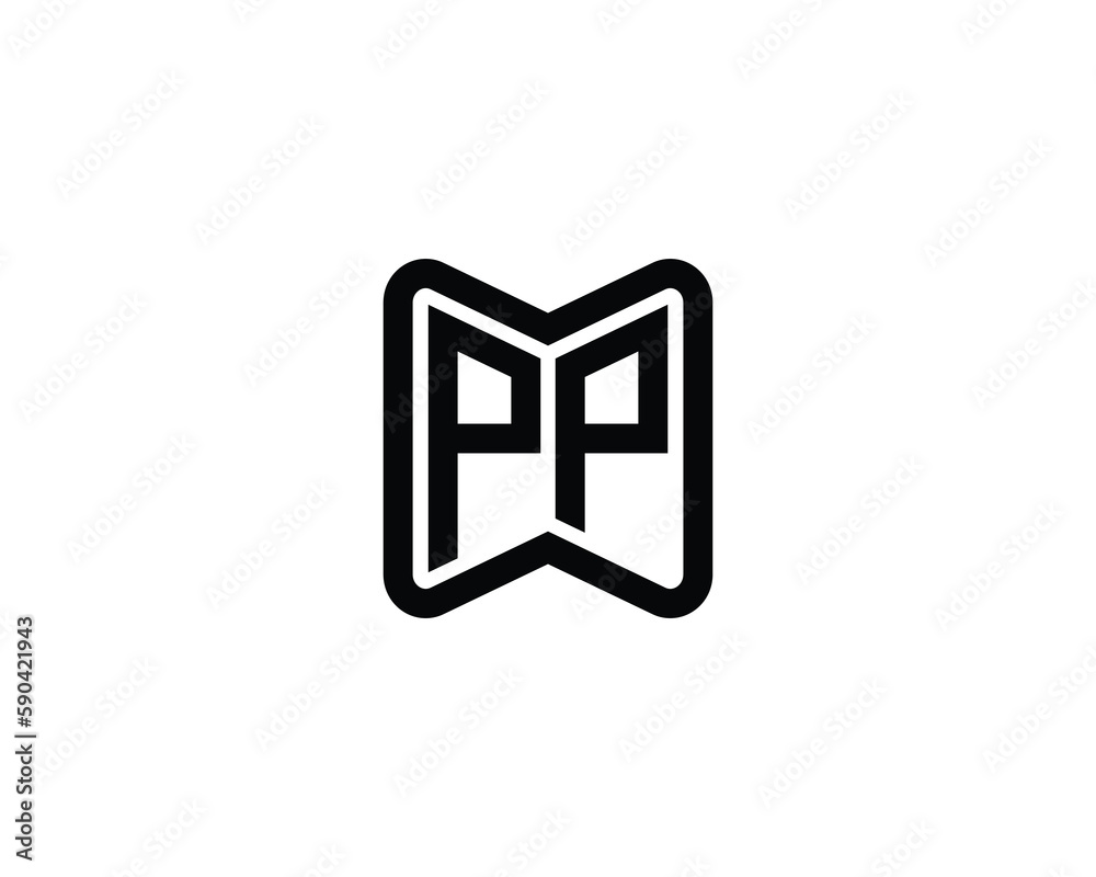 PP Logo design vector template Stock Vector | Adobe Stock