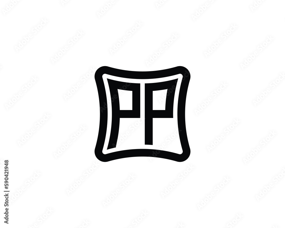 PP Logo design vector template Stock Vector | Adobe Stock