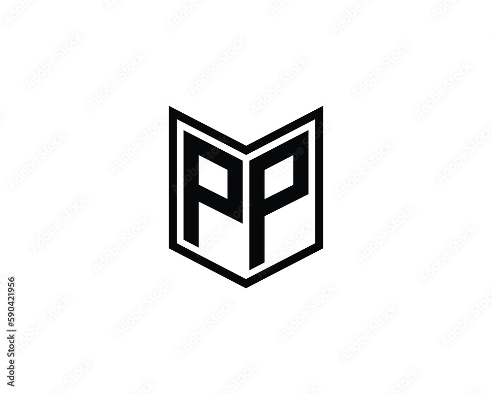 PP Logo design vector template Stock Vector | Adobe Stock