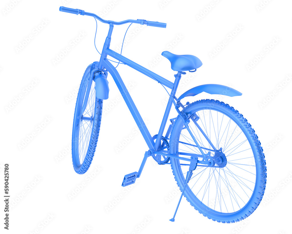 Realistic bike isolated on transparent background. 3d rendering ...