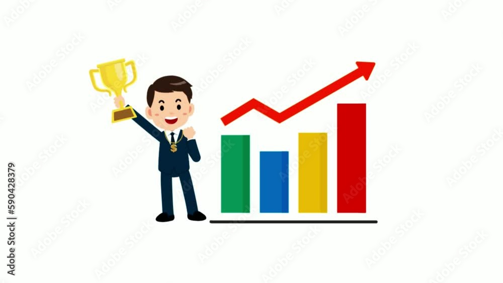 animated footage of people giving presentations, how to be successful ...