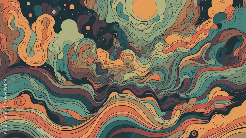 "Retro Fusion": A series of abstract images that combine fluid fusion ...