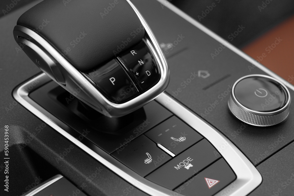 Gear lever for automatic transmission. Transmission control dial ...