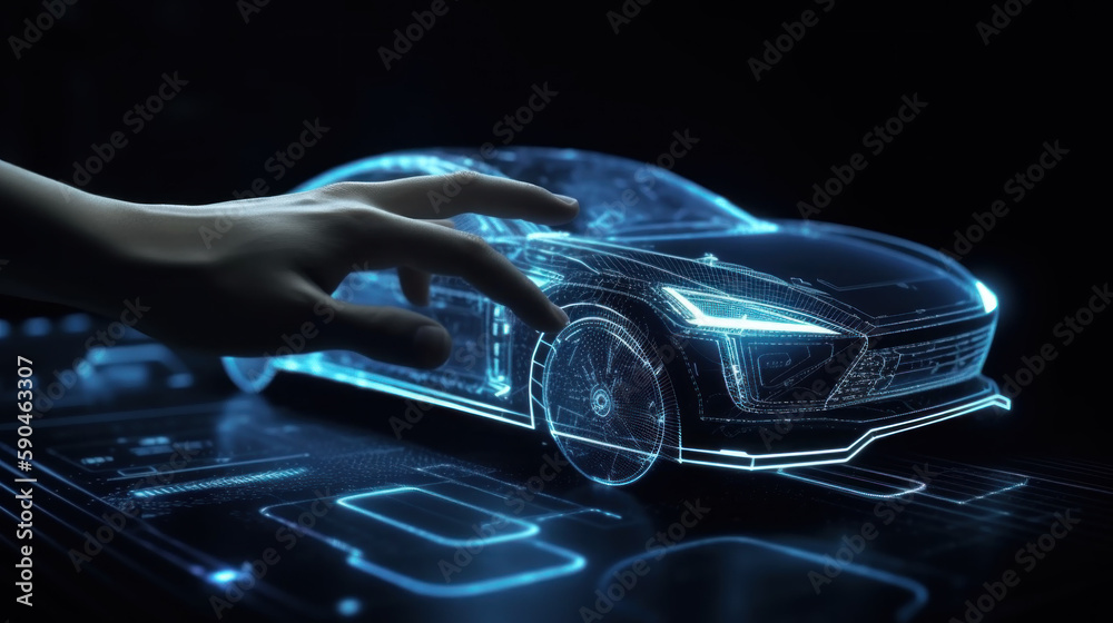 Designer develops new futuristic car using computer hologram created ...