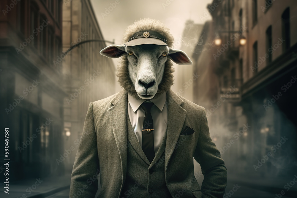 business man sheep, animals as humans, farm animal dressed up, farm ...
