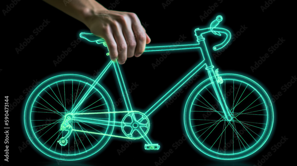 Designer develops new futuristic bike using computer hologram created ...