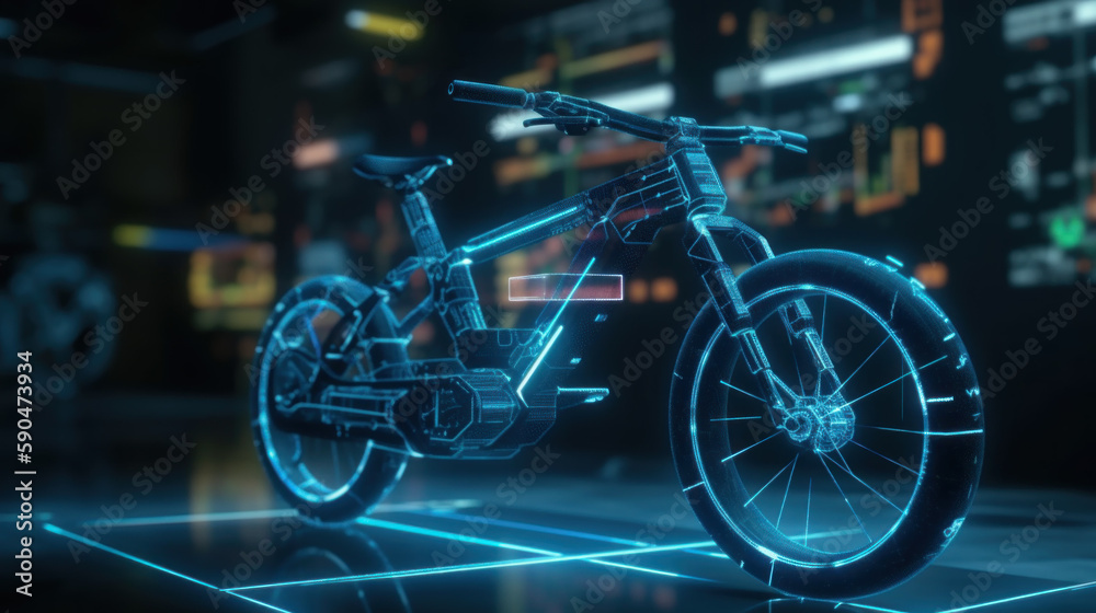 Designer develops new futuristic bike using computer hologram created ...