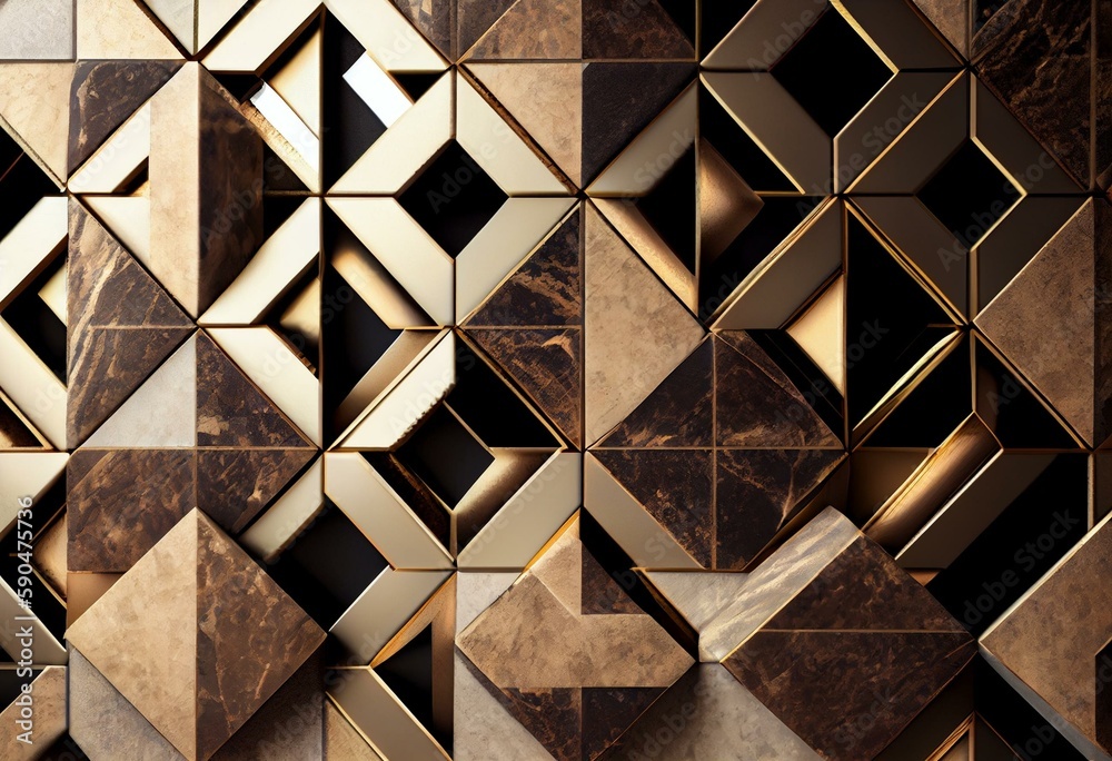 Polished, 3D Wall background with tiles. Textured, tile Wallpaper with ...