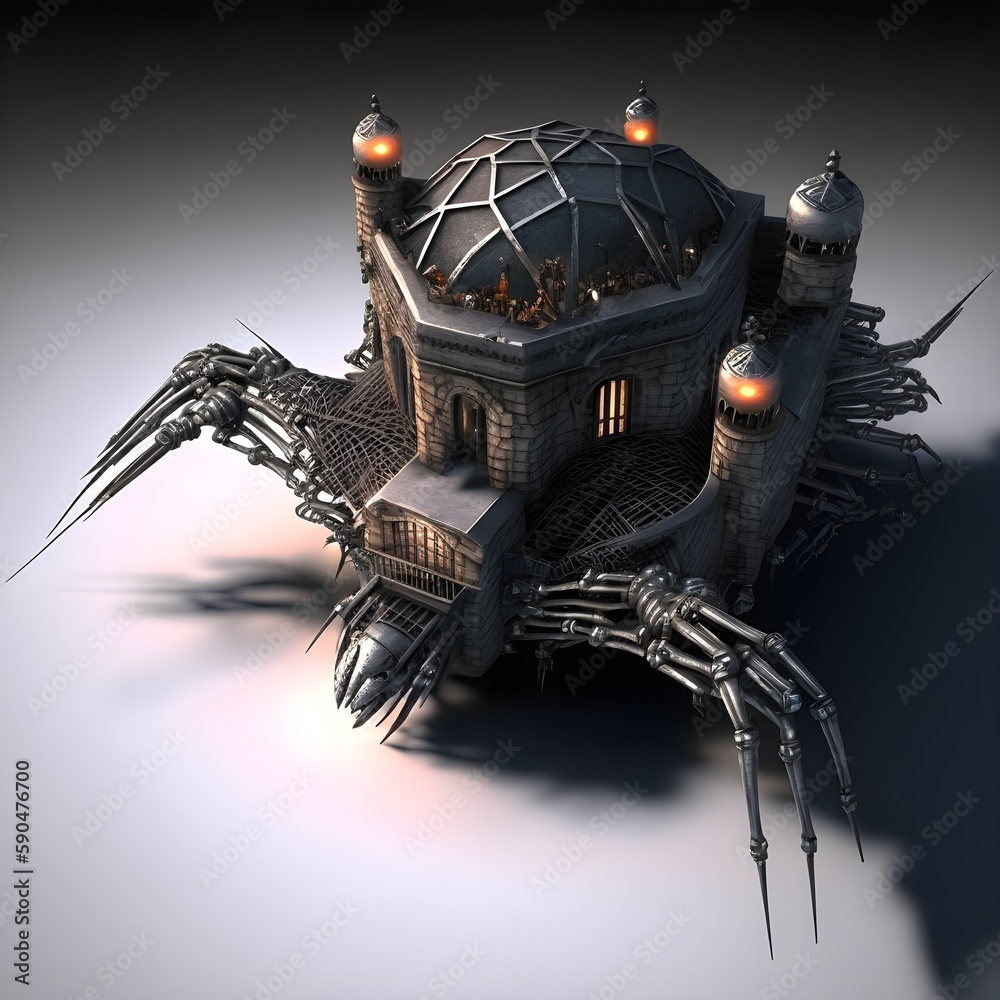 fortresslike structure isometric combat structure concept art for video ...