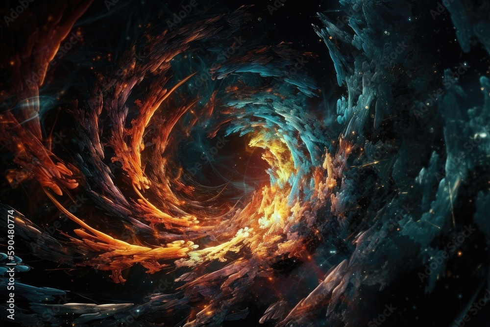 Cosmic Forces Unleashed : An image depicting the power and energy of ...