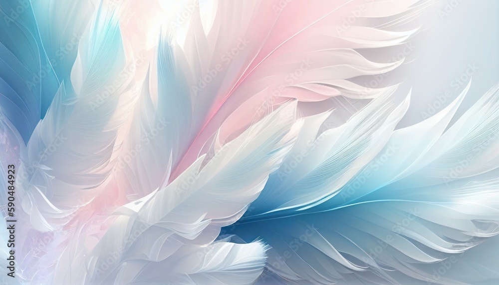 Abstract gentle background of feathers Stock Illustration | Adobe Stock