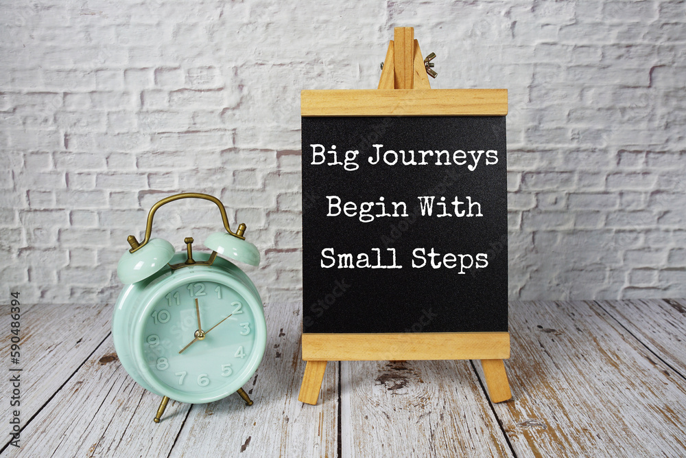 Big Journeys begin with small steps text message motivational and ...