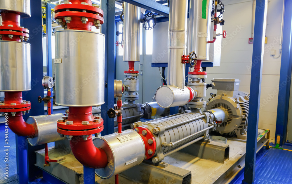 Pumping station with centrifugal pumps ..Production pumps for pumping ...