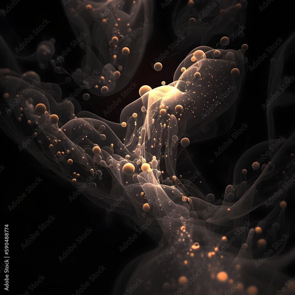 expressionism bronzepunks floating glowing bokeh debris and repetitive ...