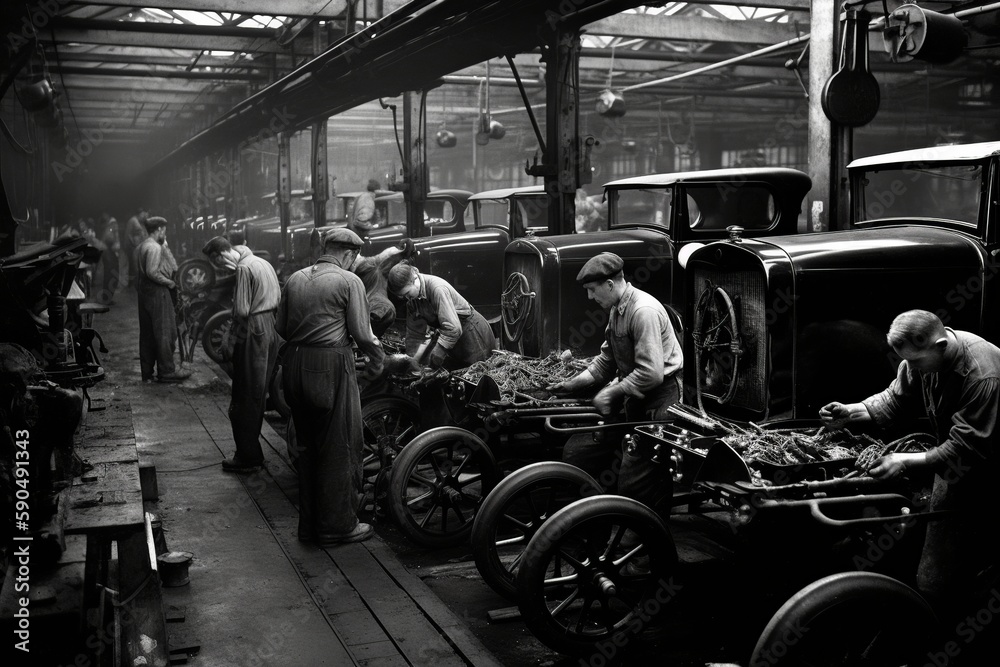 Assembly line, capturing engineering ingenuity and the spirit of the ...