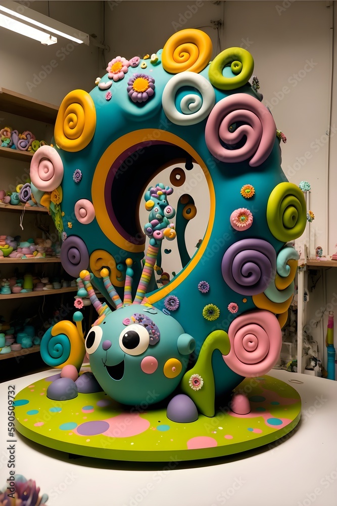 toys a surrealist sculpture inspired by Takashi Murakami process art ...