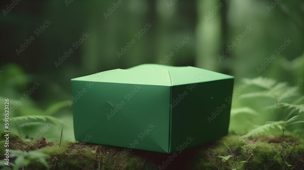 ecofriendly green cardboard kraft lunch box, container delivery for ...