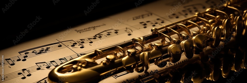 art background with the image of musical signs and elements of musical ...