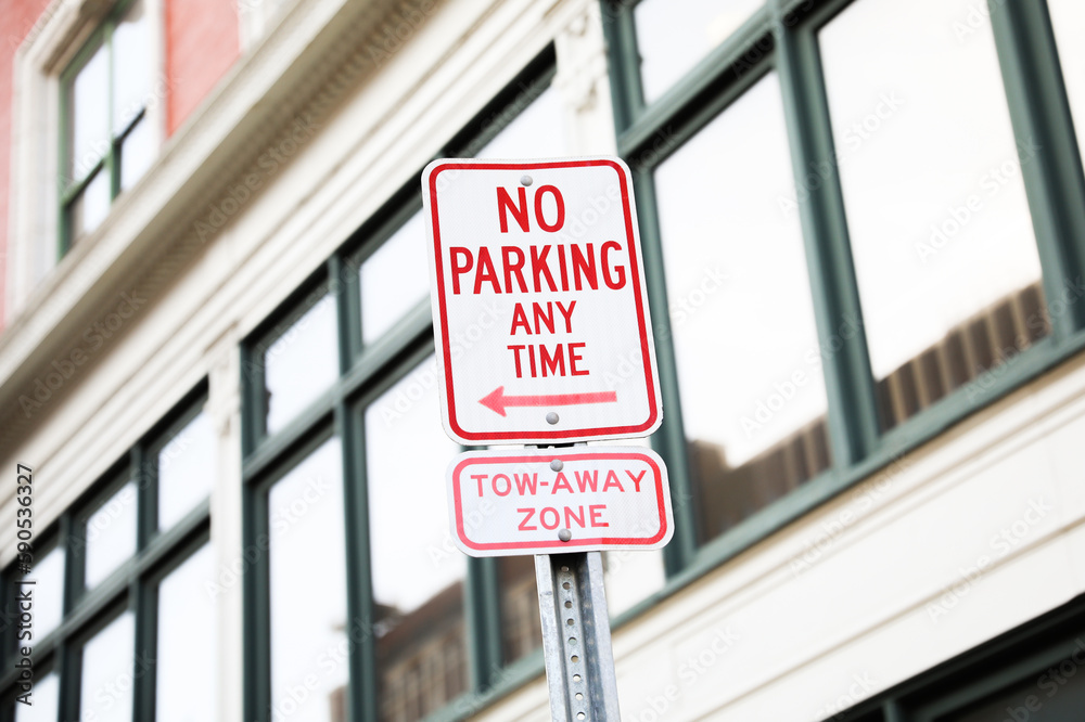 no parking sign typically represents rules, regulations, and ...
