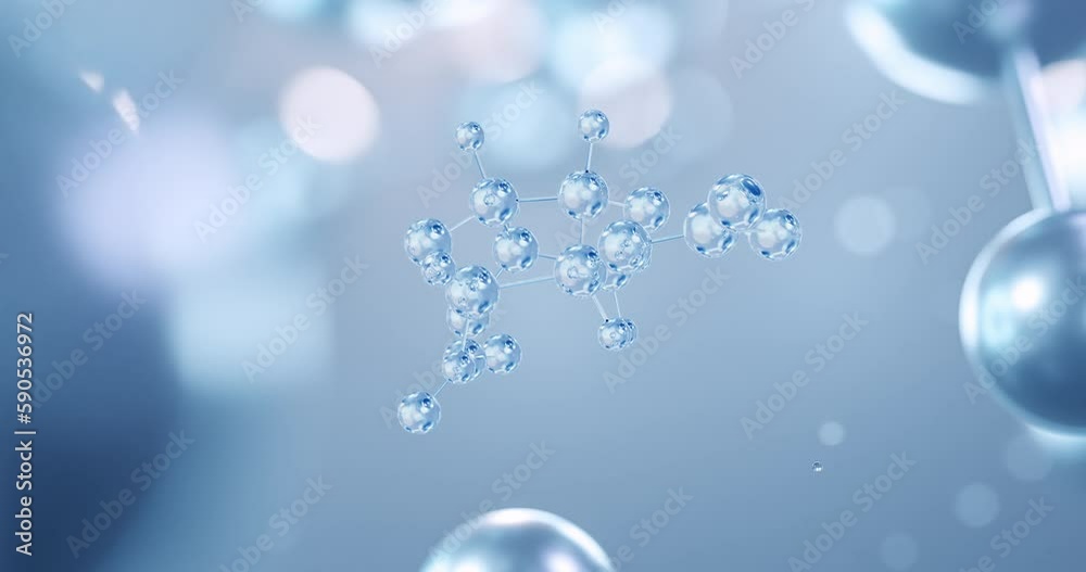 Isosorbide Dinitrate Molecule Rotating 3d Model Of Nitrates And