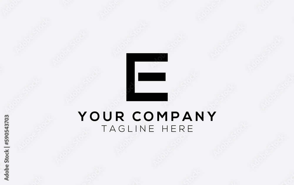 Simple and unique letter logo design vector with circle. The letter and ...