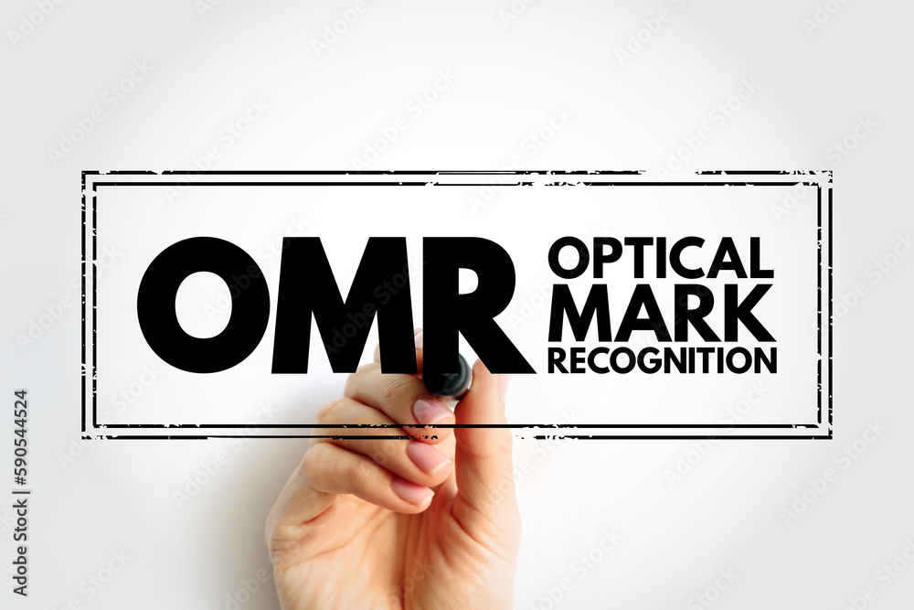 OMR Optical Mark Recognition - process of reading information that ...