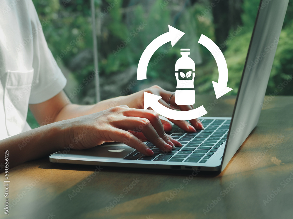 Reusing technology water bottles for recycling environmentally friendly ...
