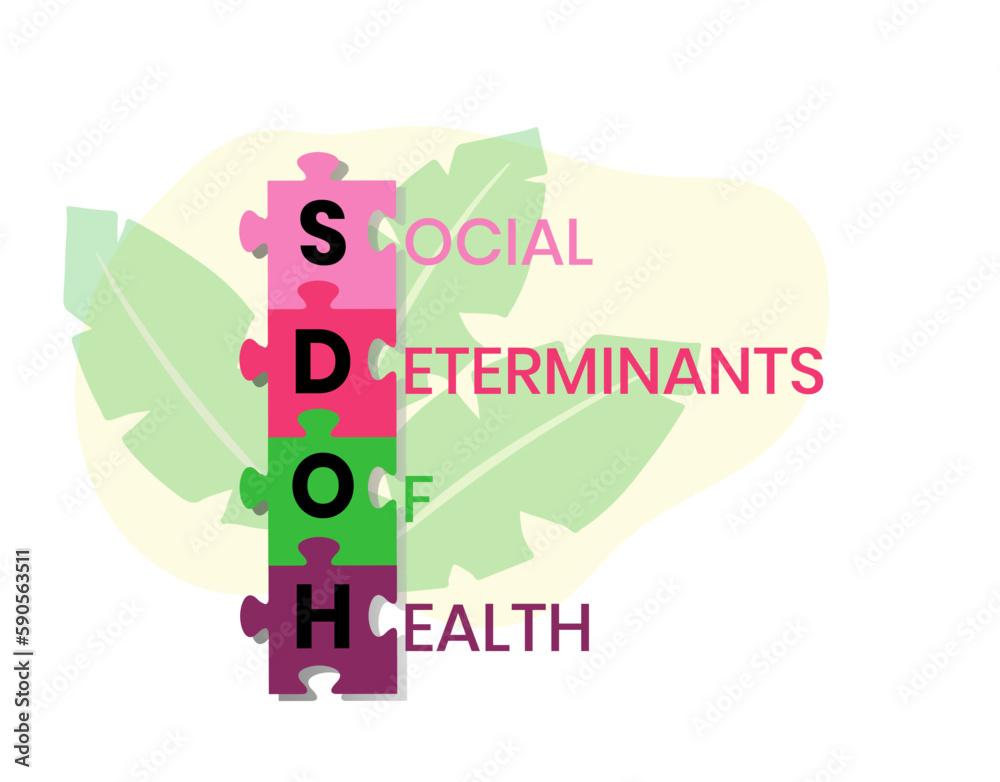 SDOH - Social Determinants Of Health acronym. business concept ...