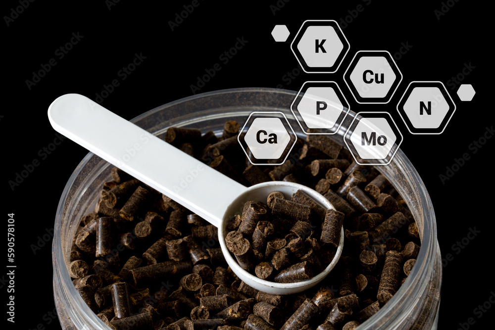 Organic granular fertilizer from biohumus, sapropel and seaweed in ...