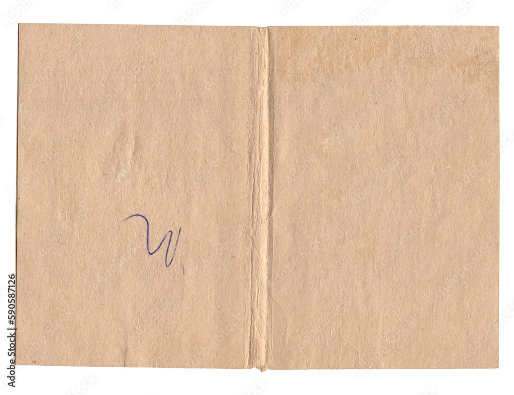 Vintage Background Of Old Notebook Paper Texture Isolated Stock Photo