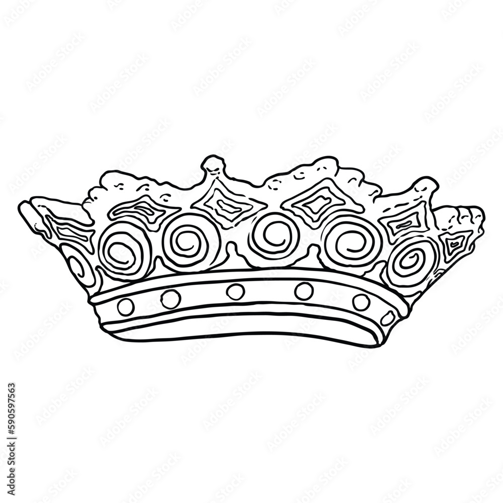 Poster Crown of twelve stars drawing, represent the twelve apostles ...