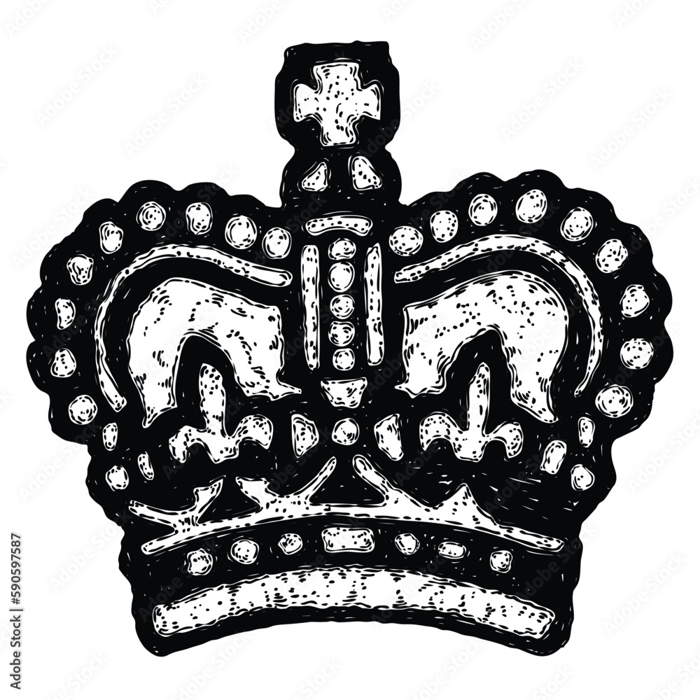 Crown from over the baby Jesus Christ, Son of God. Christian art ...