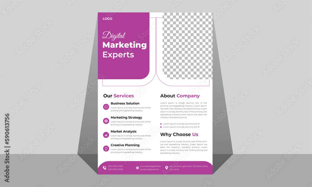 Title: Flyer Design, Poster, Brochure cover design, A4, Modern design ...