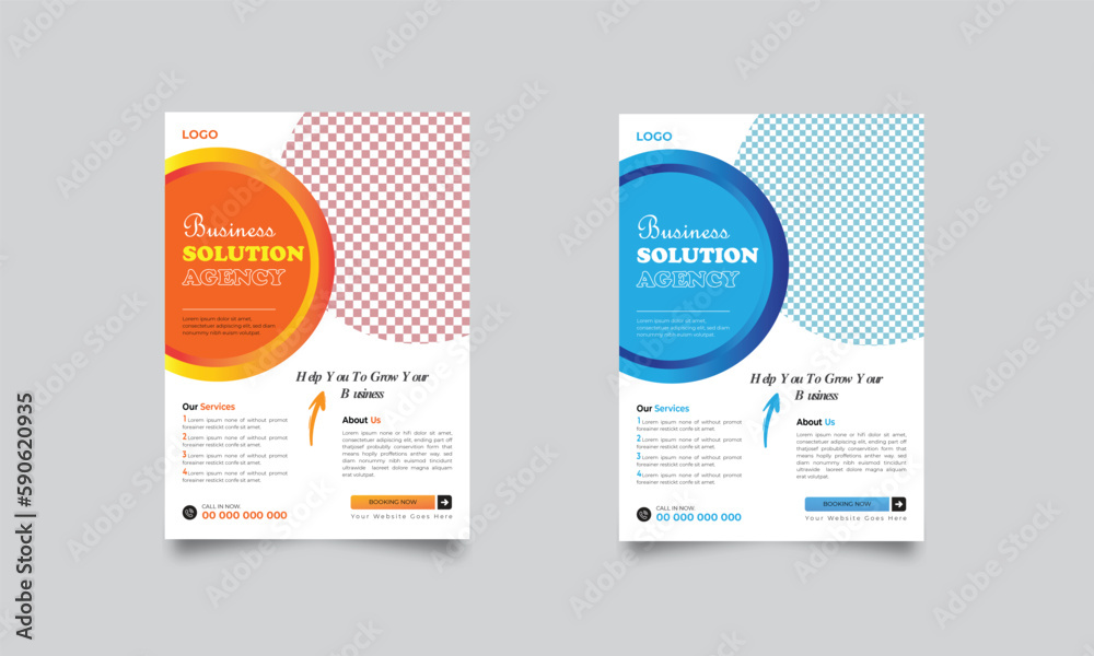 Vecteur Stock Business Flyer Design, Brochure Cover Design, Creative ...