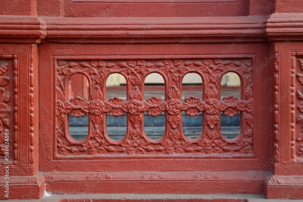 Fotka „Decorative Jali & Railing of Gurudwara Shri Guru Singh Sabha ...