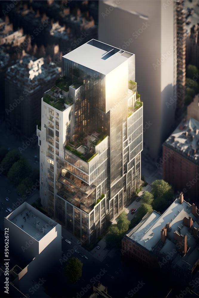 150 meter residential buiding designed by OMA in New York sustainable ...