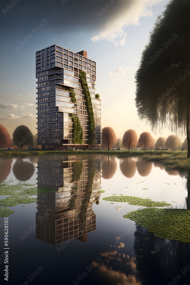 residential highrise building sustainable architecture sustainable ...