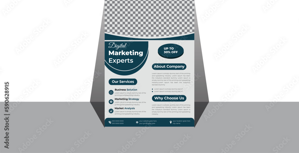 Title: Title: Flyer Design, Poster, Brochure cover design, A4, Modern ...