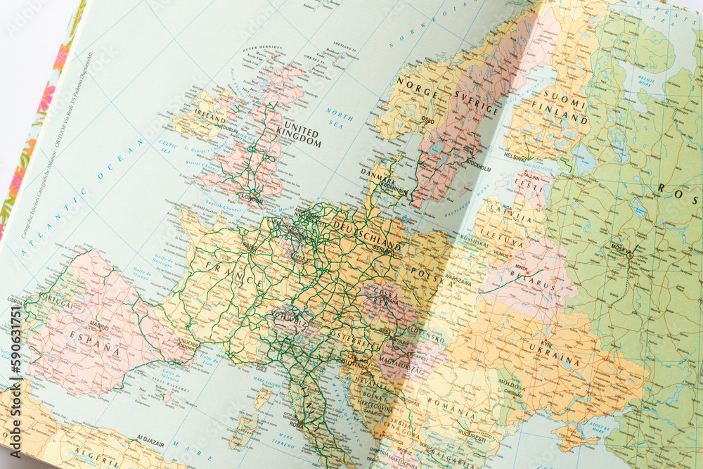 map of western Europe - "Cartografica Edizioni Cartografiche Milanesi ...