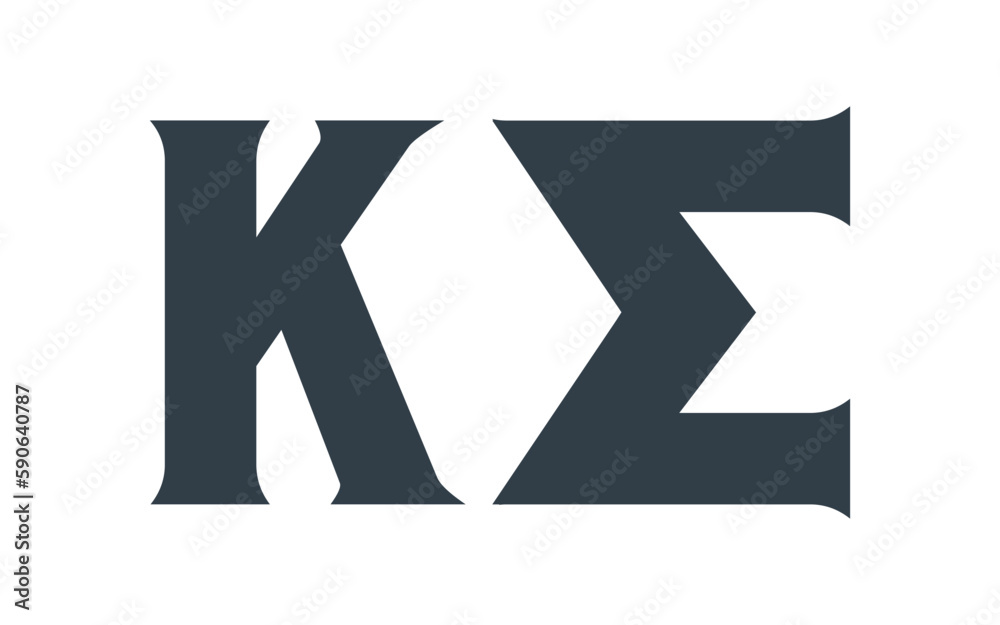 Kappa sigma greek letters, KΣ greek letters Stock Vector | Adobe Stock
