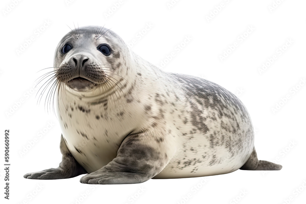 seal isolated on transparent background, generative ai Stock ...