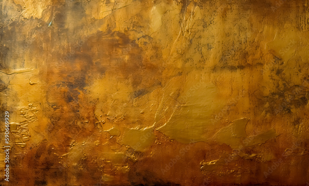 Gold copper metallic texture, gold leaf. Generative AI. Stock ...