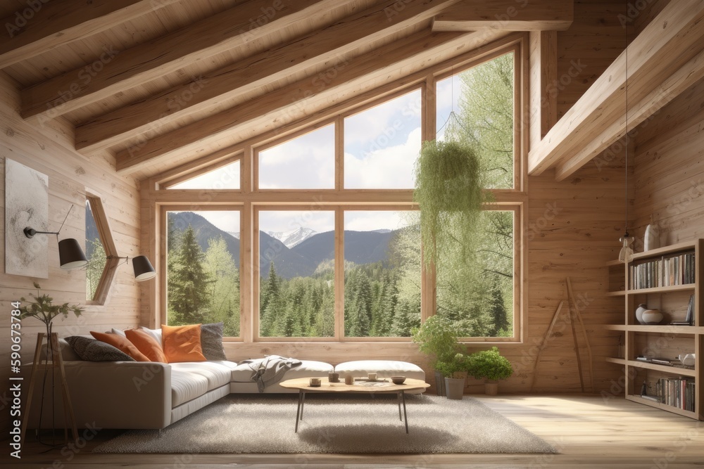 Angular Windows with Sustainable Slow Living Lifestyle in Nordic Living ...