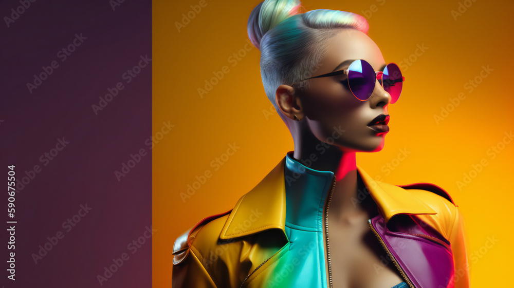 fashion woman colorful, the bold eclectic fashion styles of the Y2K era ...