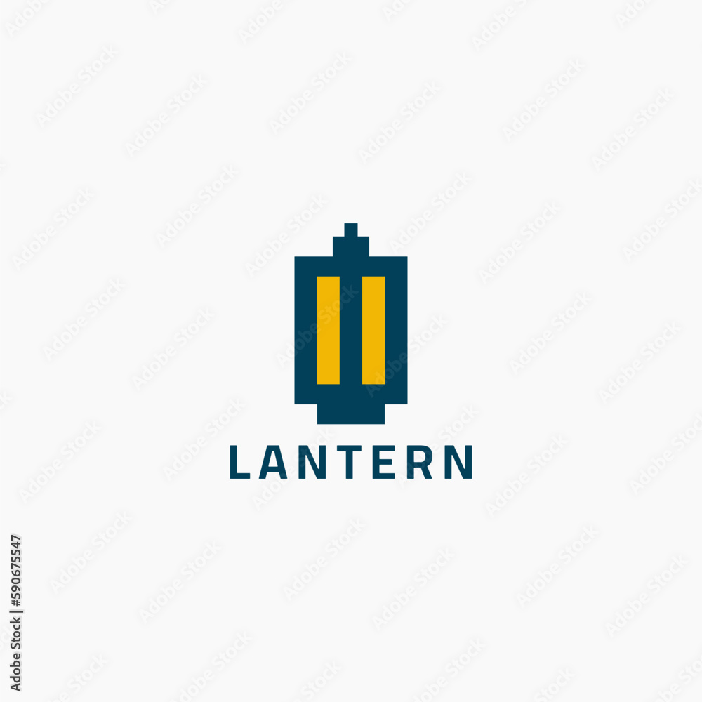Classic lantern logo with light. Suitable for the lantern industry ...